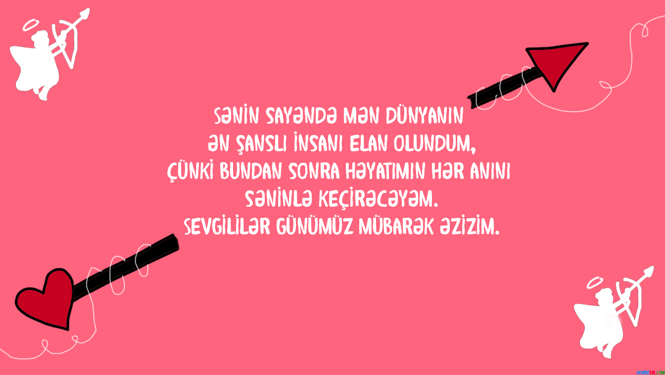 14 Fevral Sevgillilər Günü Təbrikləri Mesajları - NomreBir.Com