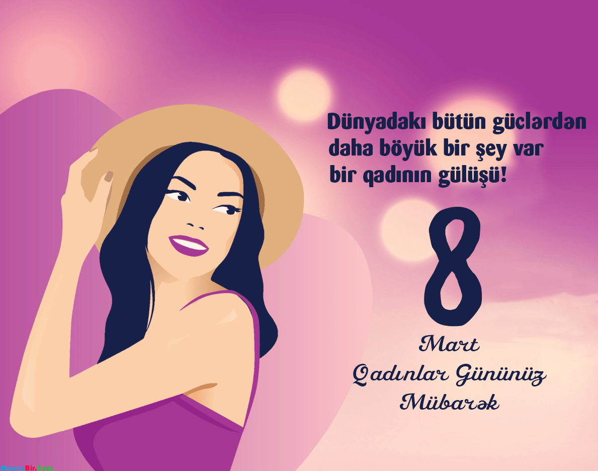 8 Mart Təbrikləri Mesajları Şəkilləri 🌹