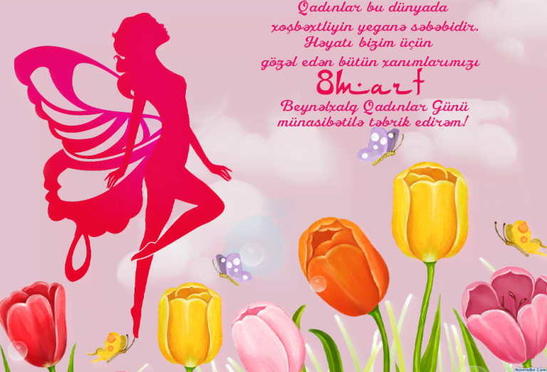 8 Mart Təbrikləri Mesajları Şəkilləri 🌹
